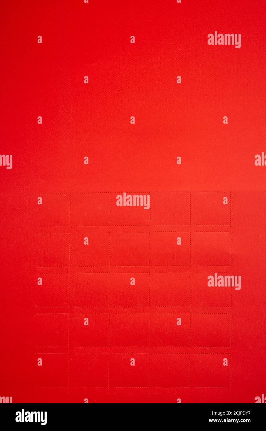 Abstract red blank Christmas advent calendar background with ...