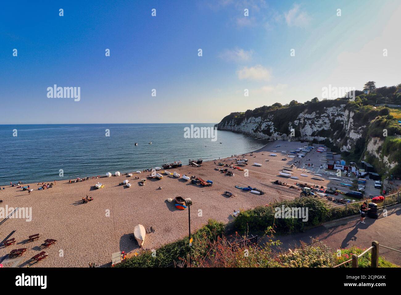 Beer Beach in Devon Stock Photo - Alamy