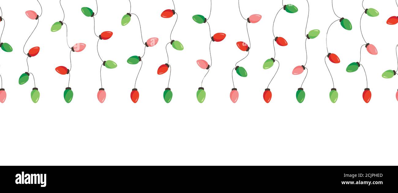 Vector Retro Colorful Holiday Christmas and New Year Hanging String ...