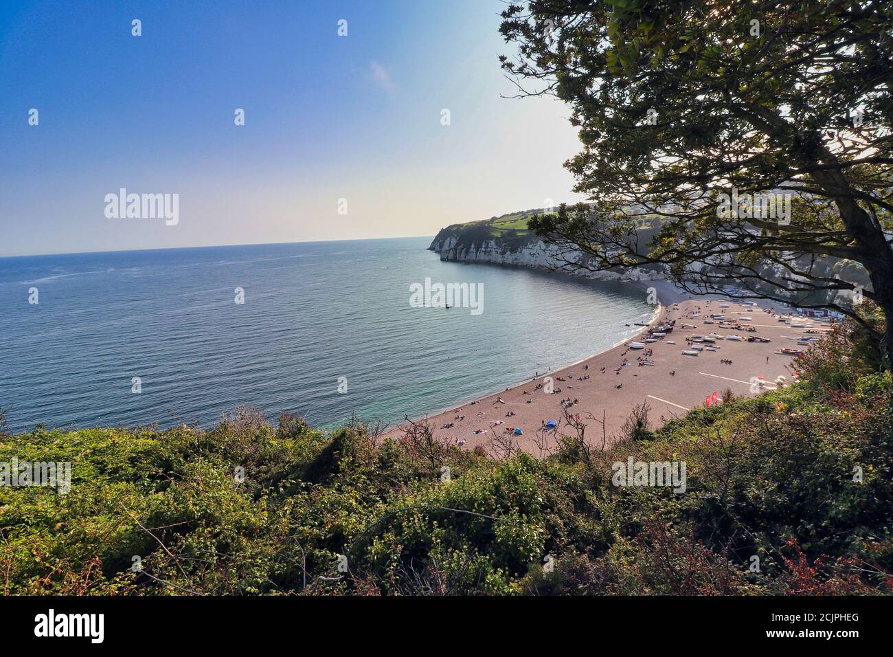 Beer Beach in Devon Stock Photo - Alamy