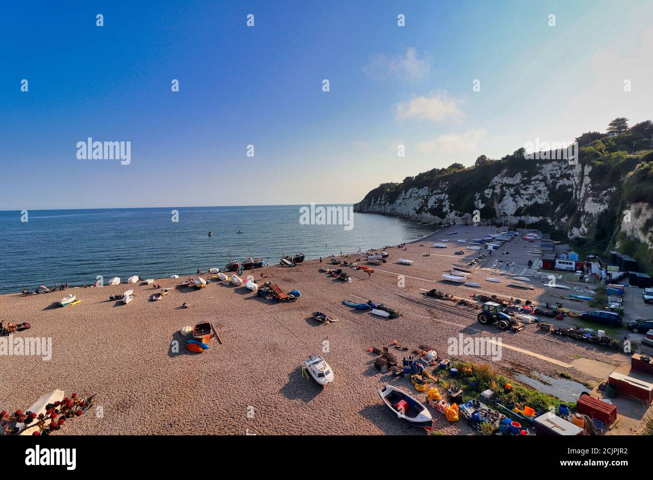 Beer Beach in Devon Stock Photo - Alamy