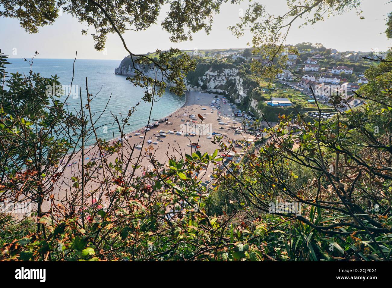 Beer Beach in Devon Stock Photo - Alamy