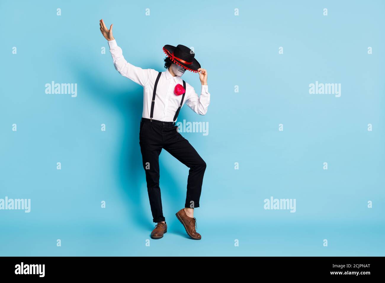 Full length body size view of his he mysterious skinny tall gentleman ...