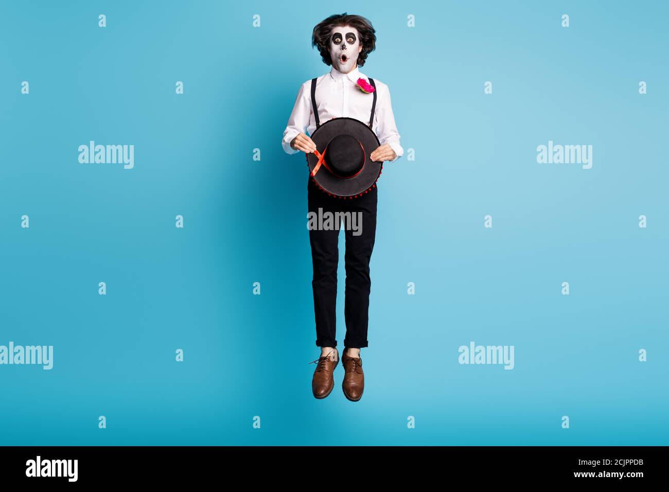 Full length body size view of his he handsome skinny tall creepy scary ...