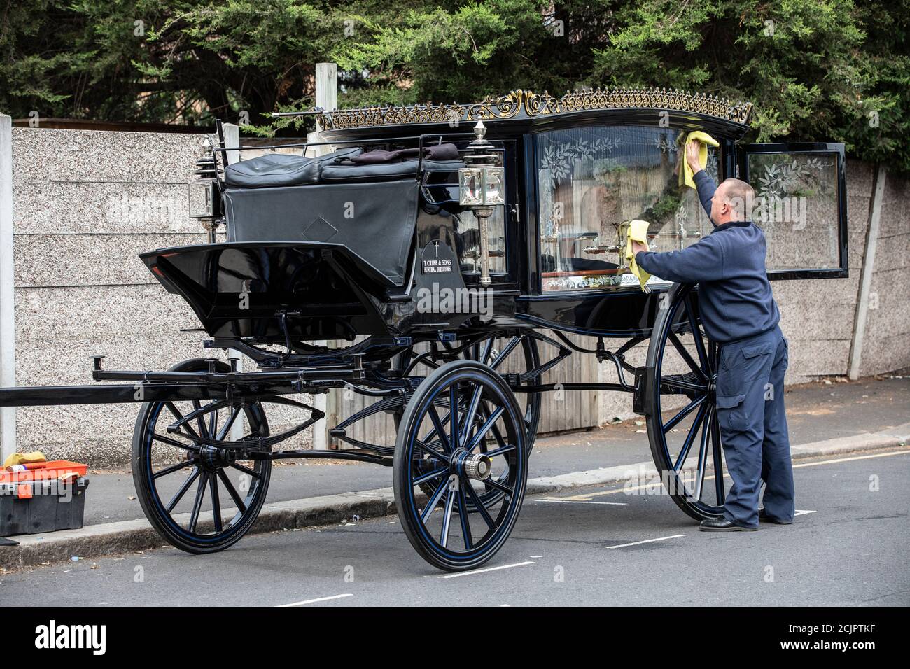 Victorian 1910 Horse Drawn Hearse, used by T Cribb & Sons Funeral ...