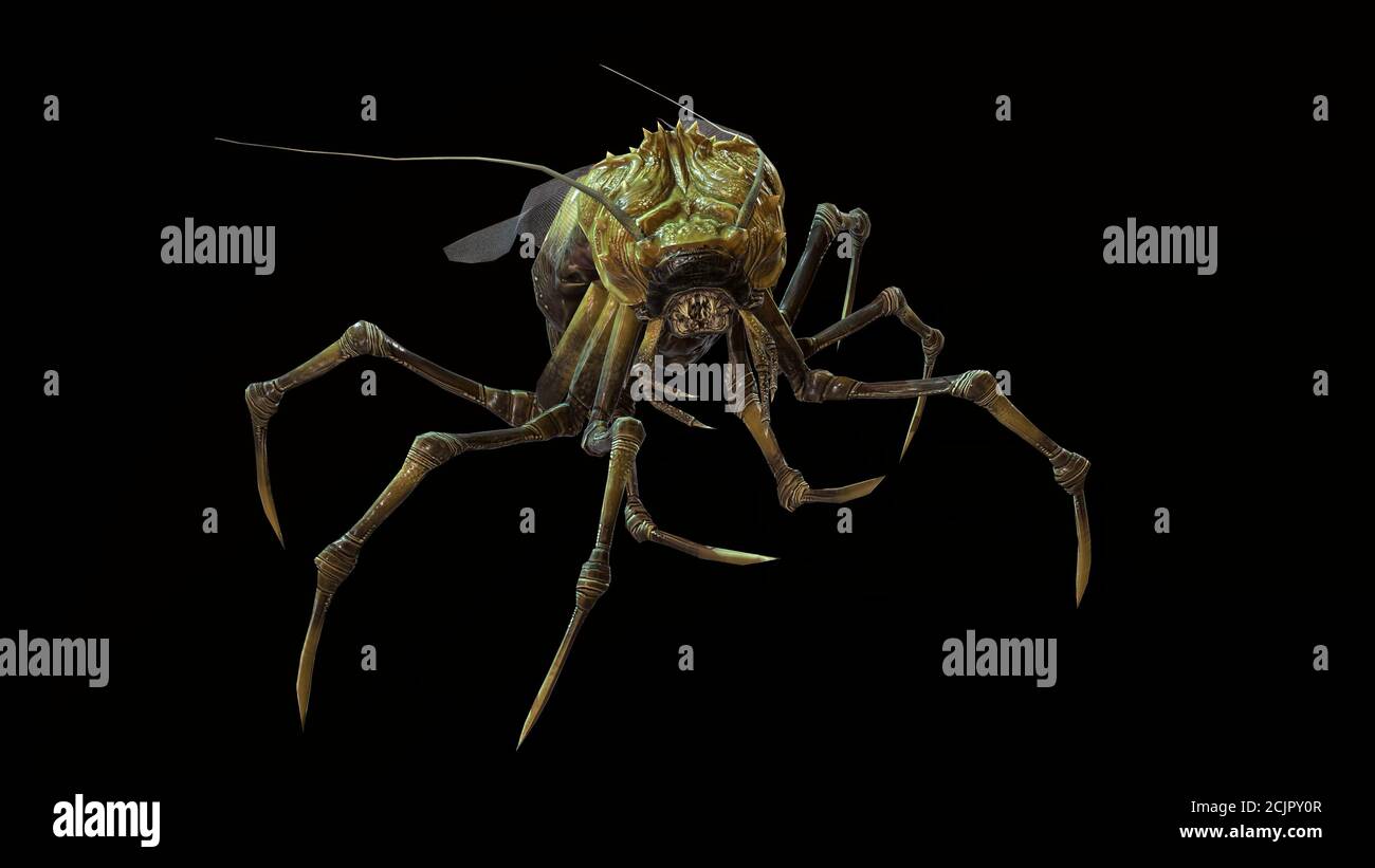 the evil bug 3d render Stock Photo - Alamy