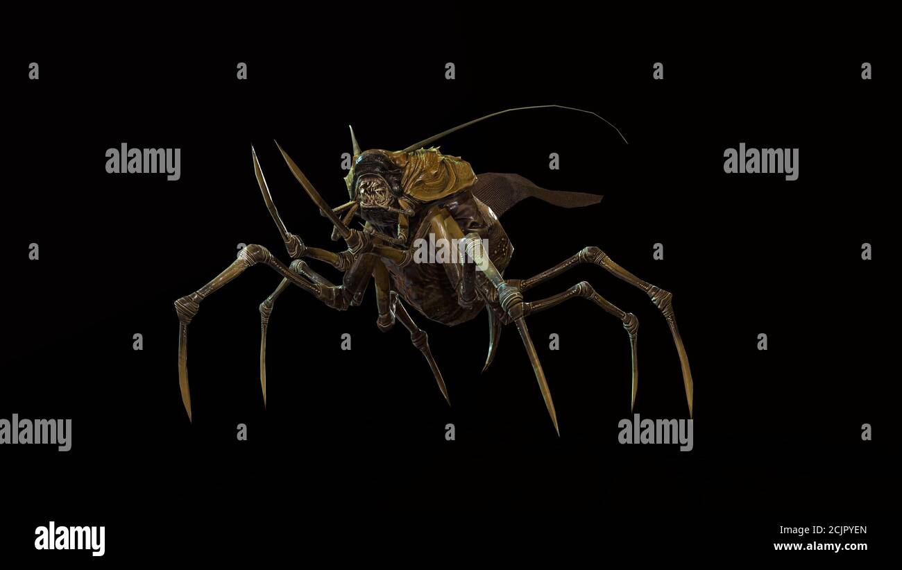 the evil bug 3d render Stock Photo - Alamy