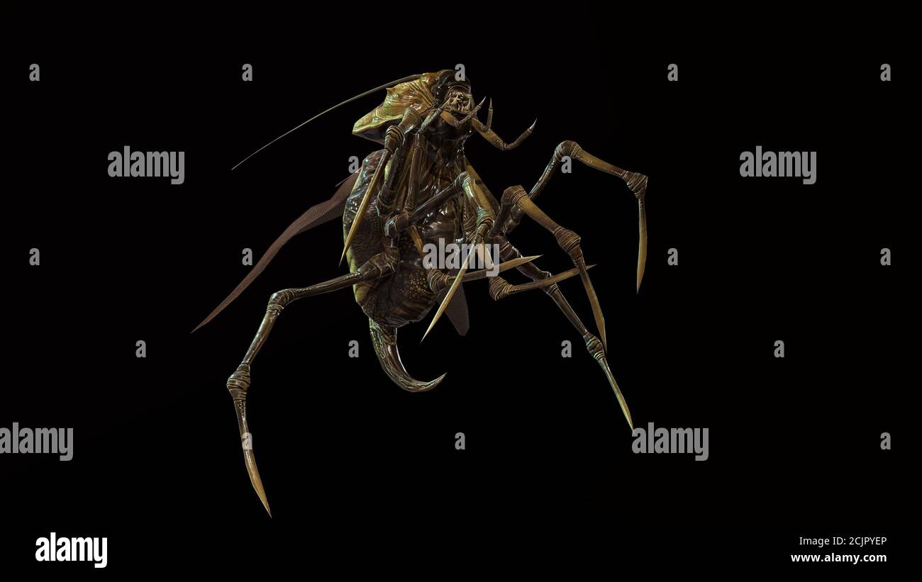the evil bug 3d render Stock Photo - Alamy