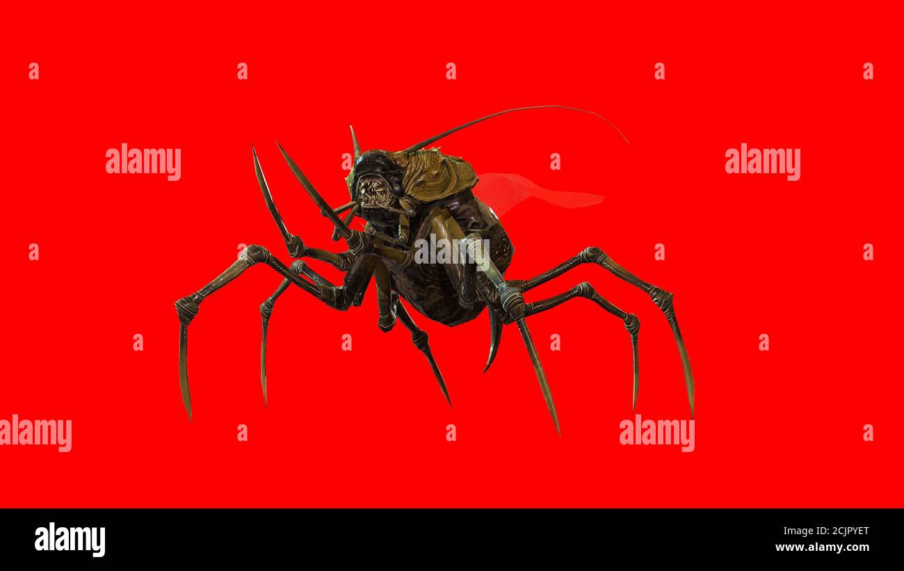 the evil bug 3d render Stock Photo - Alamy