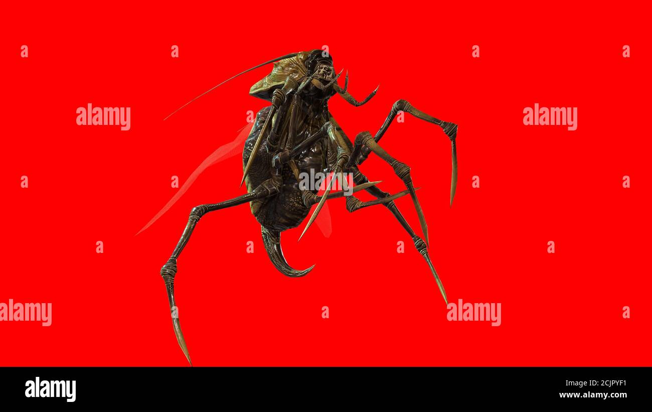 the evil bug 3d render Stock Photo - Alamy
