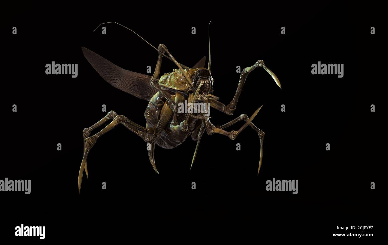 the evil bug 3d render Stock Photo - Alamy