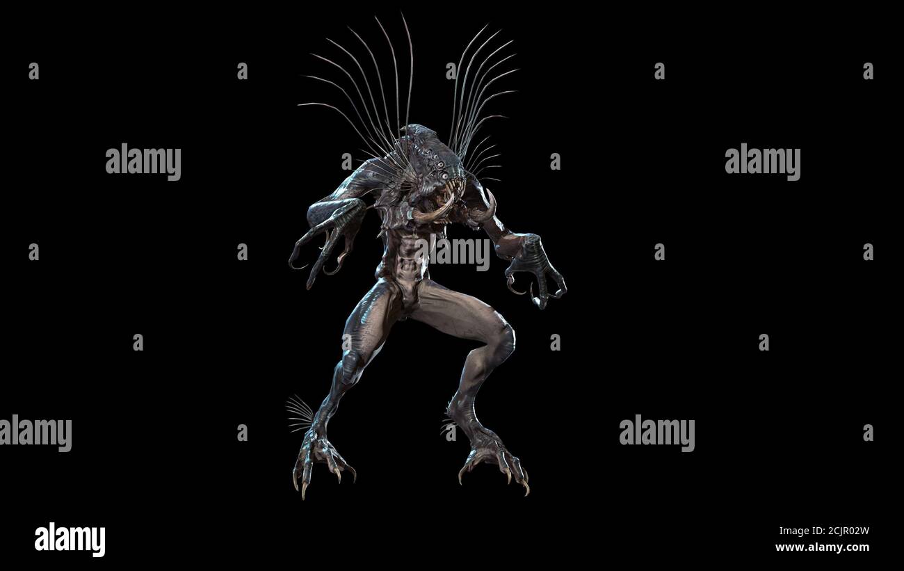 Demon mythical monster 3d render Stock Photo - Alamy