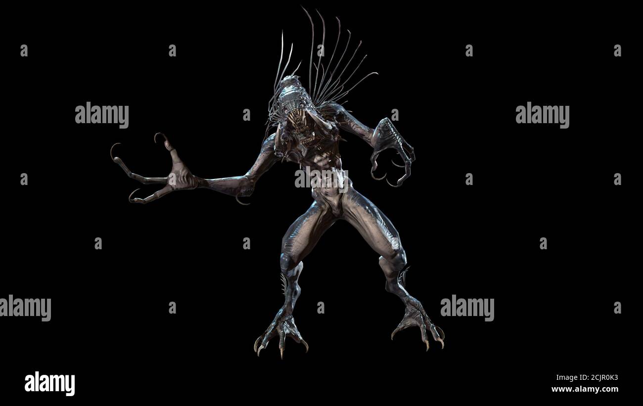 Demon mythical monster 3d render Stock Photo - Alamy