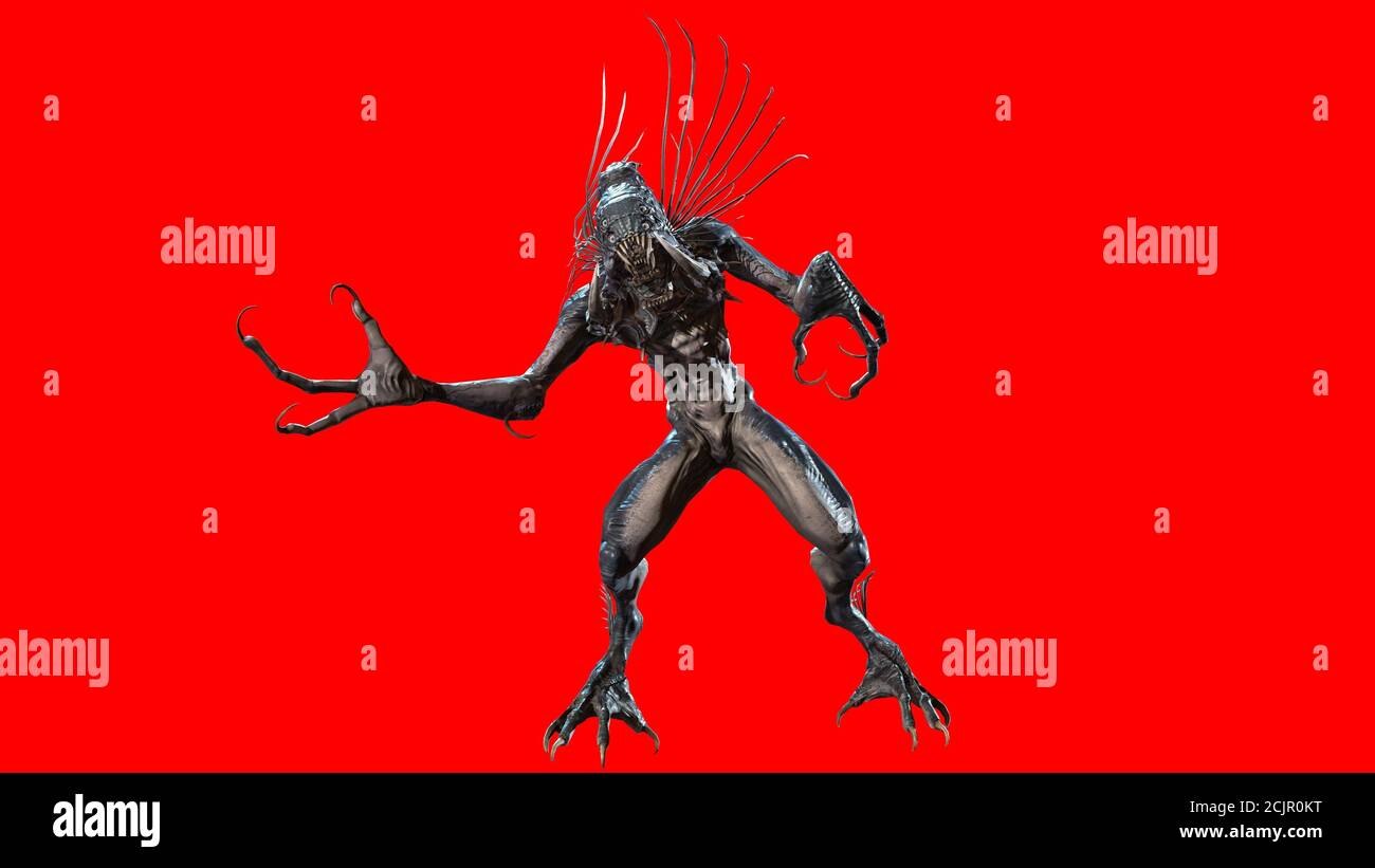 Demon mythical monster 3d render Stock Photo - Alamy