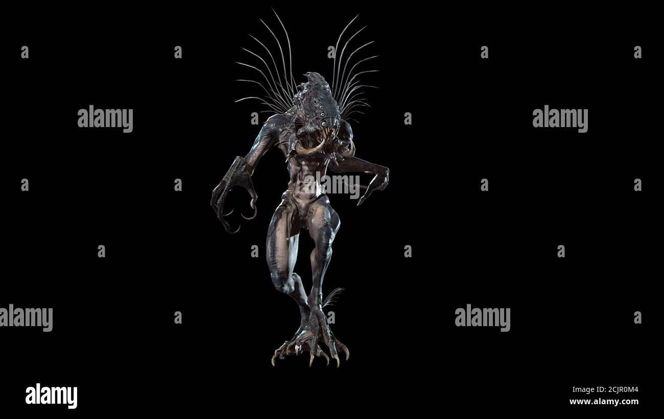 Demon mythical monster 3d render Stock Photo - Alamy