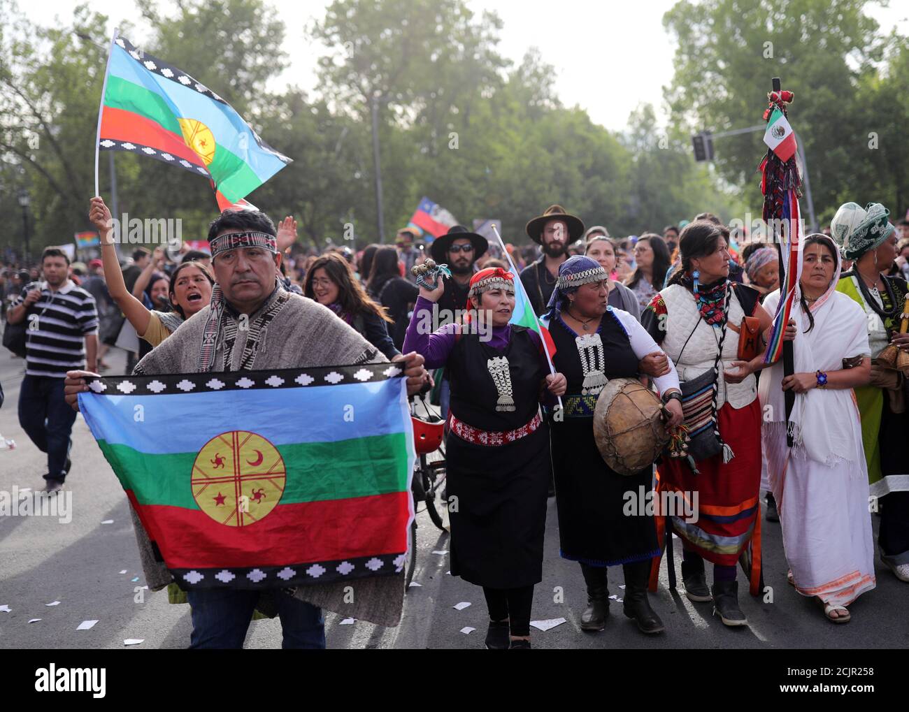 Mapuche flags hi-res stock photography and images - Alamy