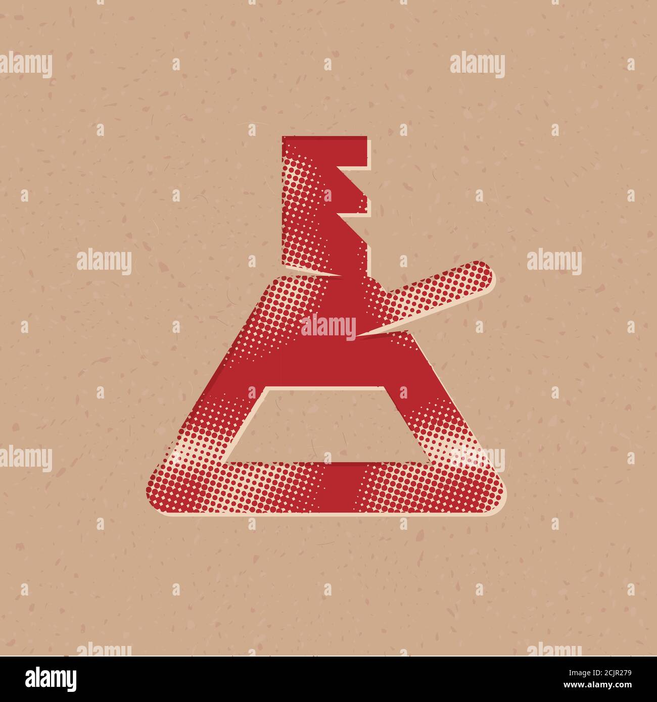 Jack stand icons in halftone style. Automotive vehicle maintenance ...