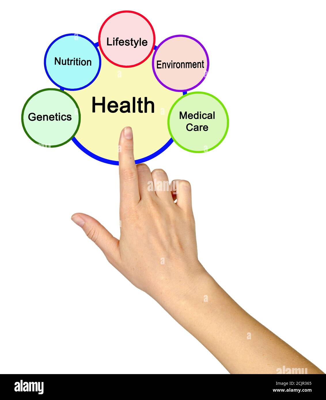 Presenting Five Determinants of health Stock Photo - Alamy