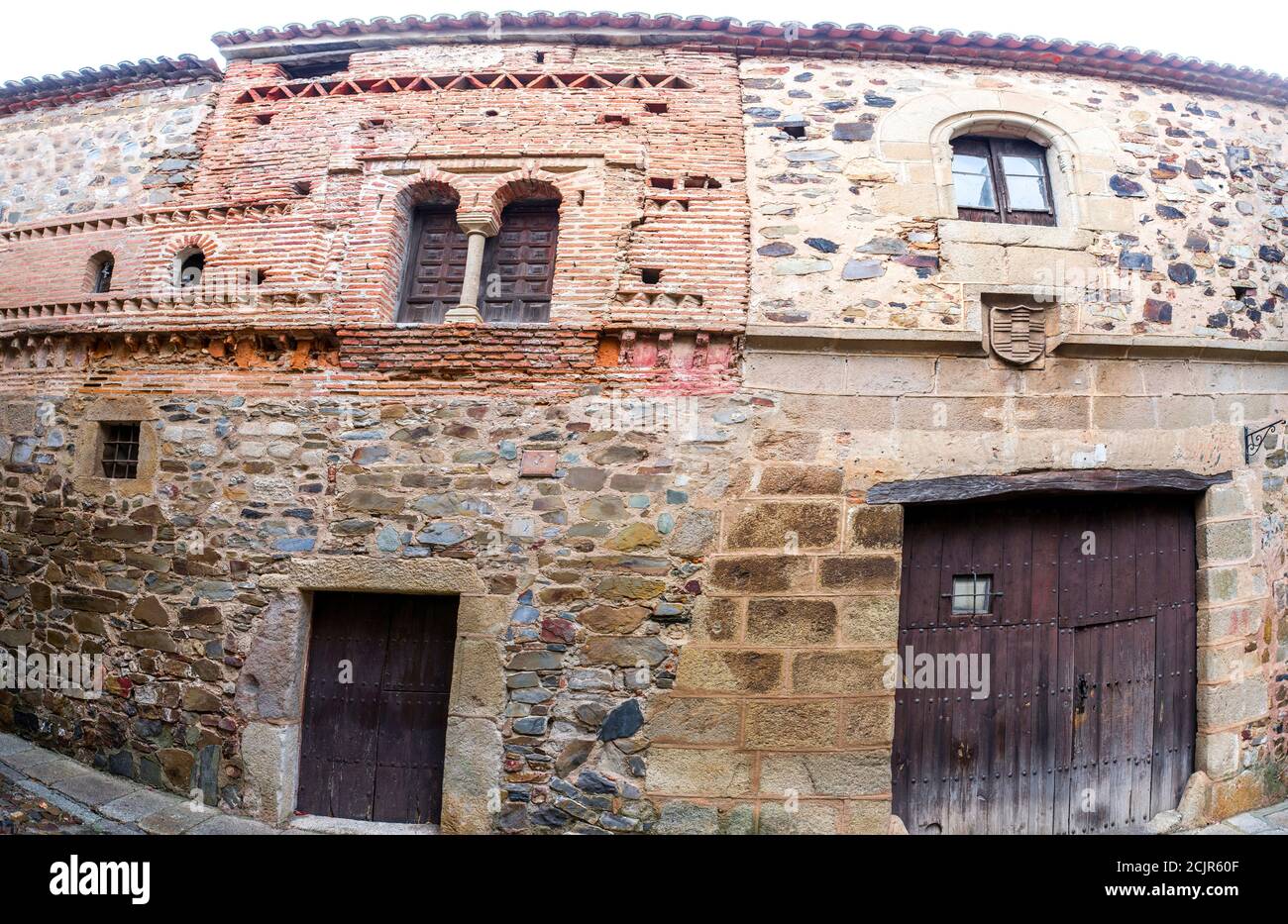 Mudejar House, Caceres, Spain. Building from the 14th century ...