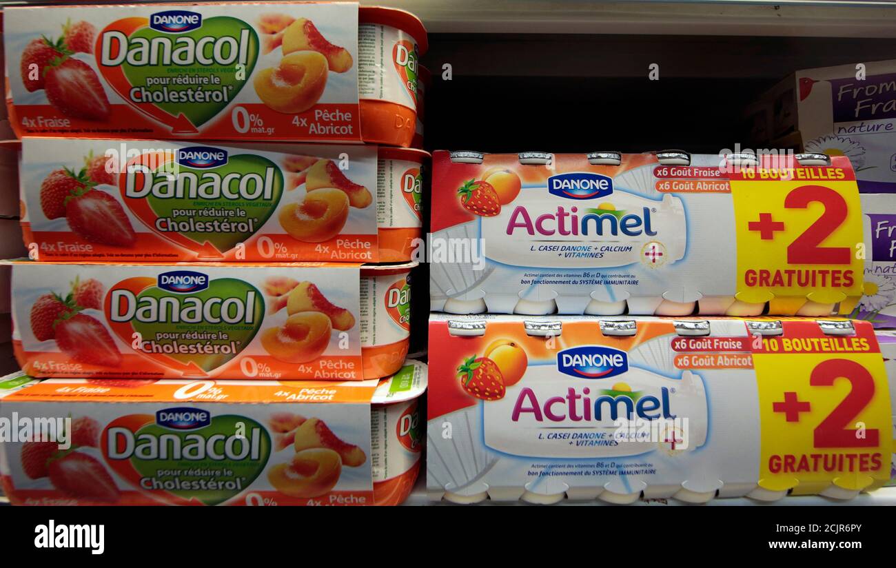 Danone yoghurt hi-res stock photography and images - Alamy