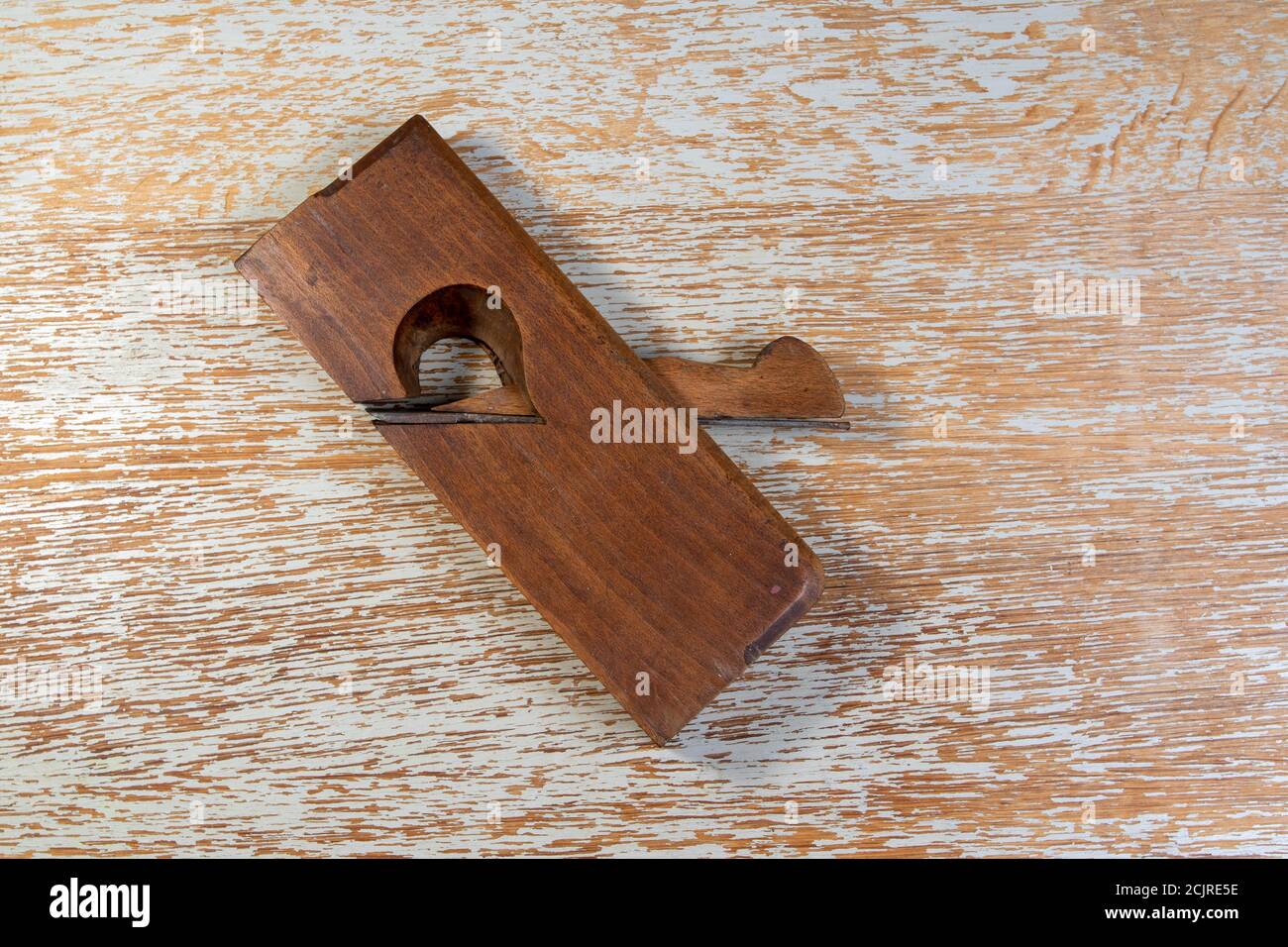 Traditional wooden carpenter's plane Stock Photo - Alamy