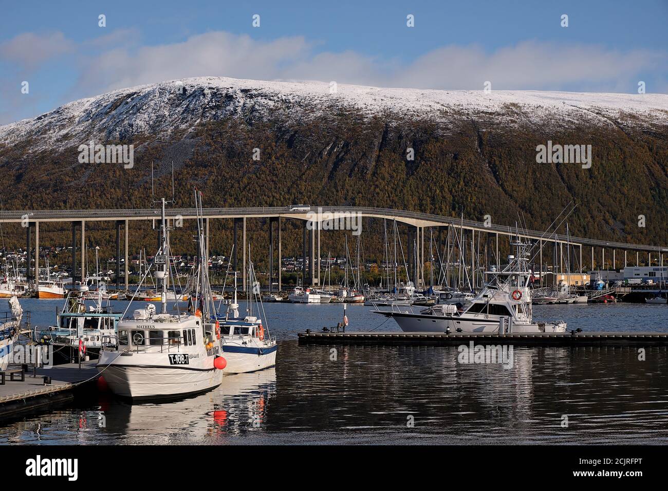 Tromso cantilever bridge hi-res stock photography and images - Alamy