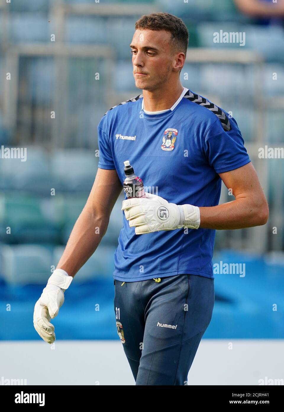 Coventry City goalkeeper Tom Billson before the Carabao Cup match at ...