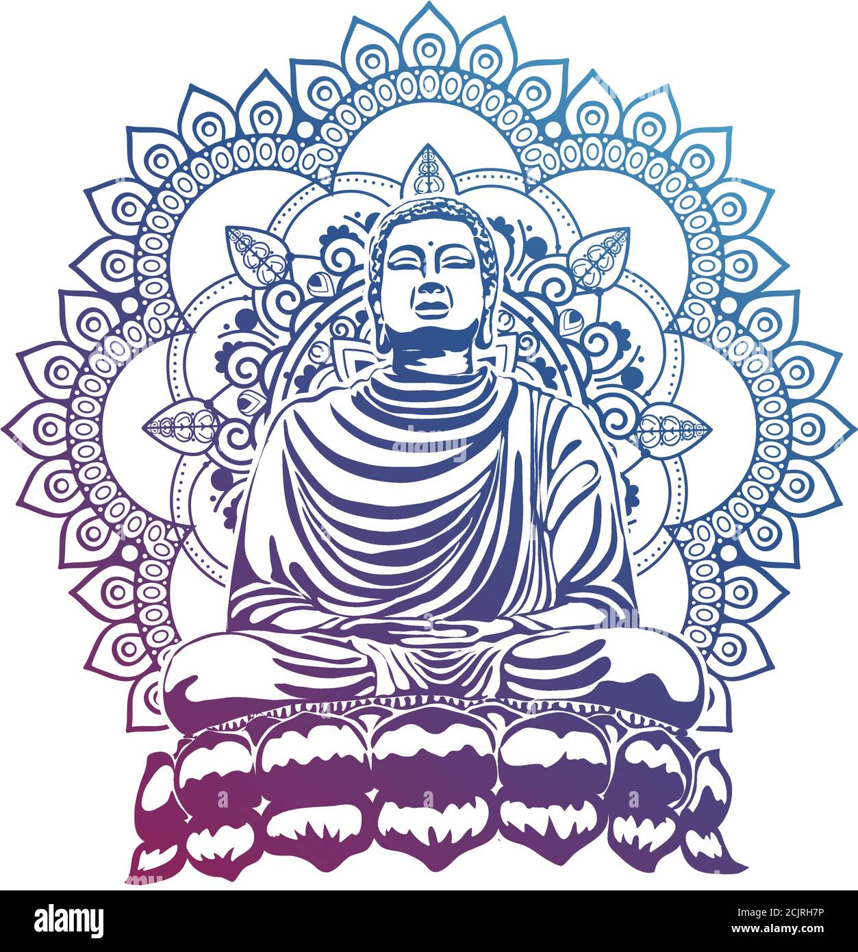 monk phra buddha sitting and sleeping on lotus base for pray ...