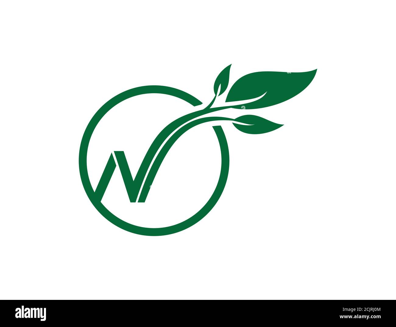 A vector Logo for Natural Company with letter N and leafs symbol naily ...