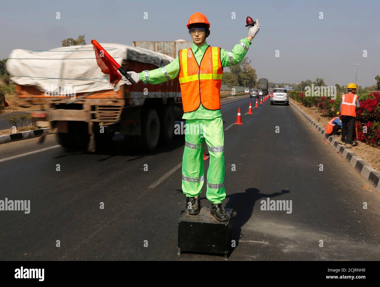 Maintain traffic hi-res stock photography and images - Alamy