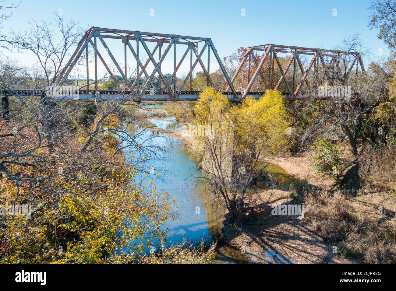 Old railroad bridge in the Texas Hill Country Stock Photo - Alamy