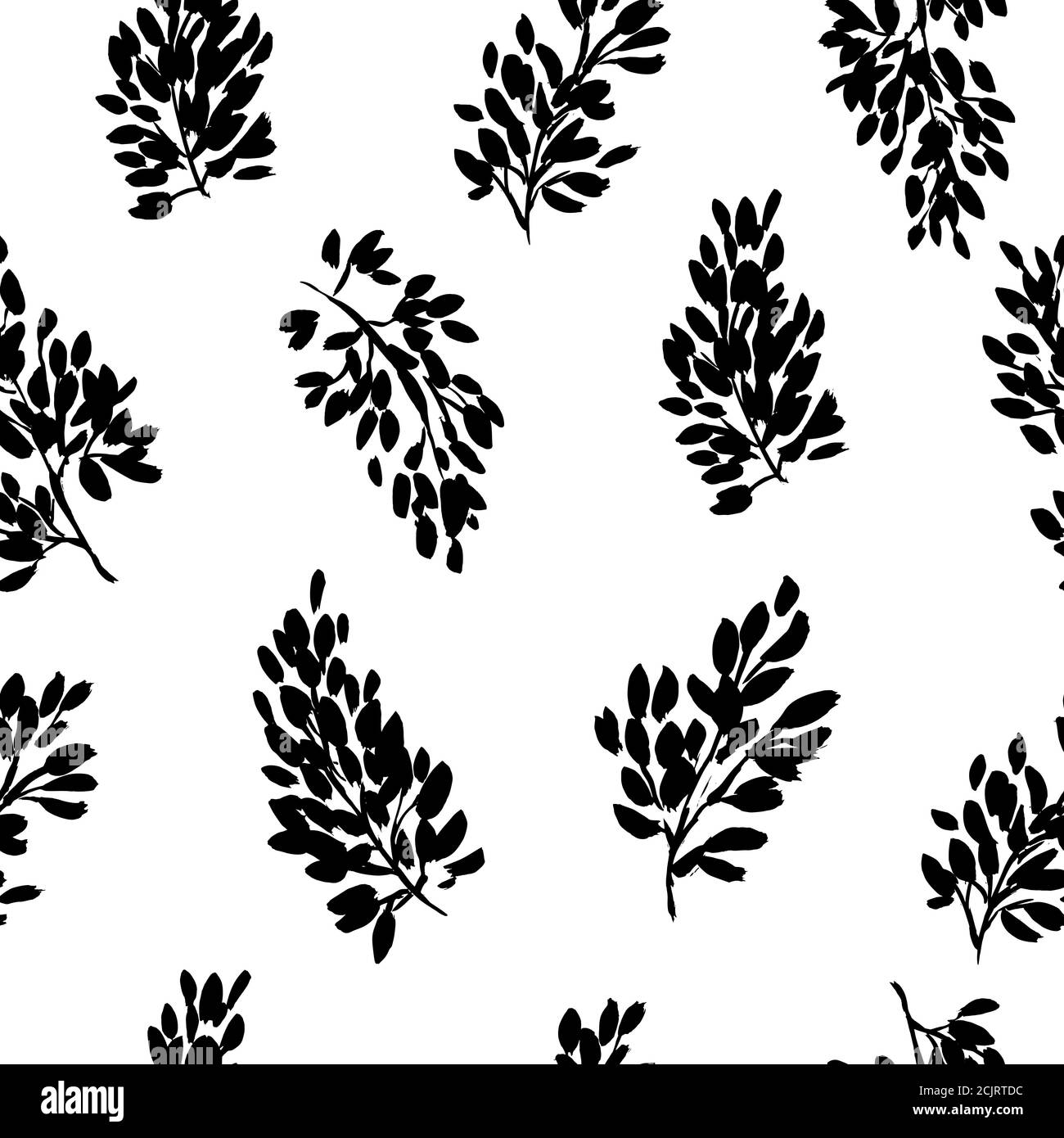 Modern pattern white branches hi-res stock photography and images - Alamy