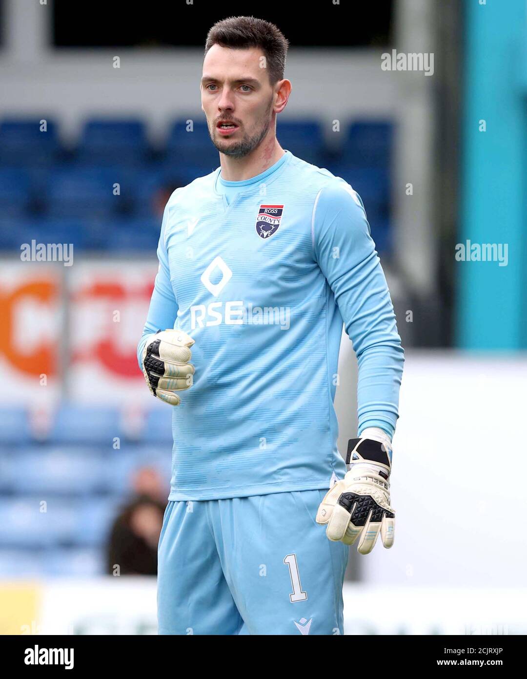 Ross County goalkeeper Ross Laidlaw during the Scottish Premiership ...
