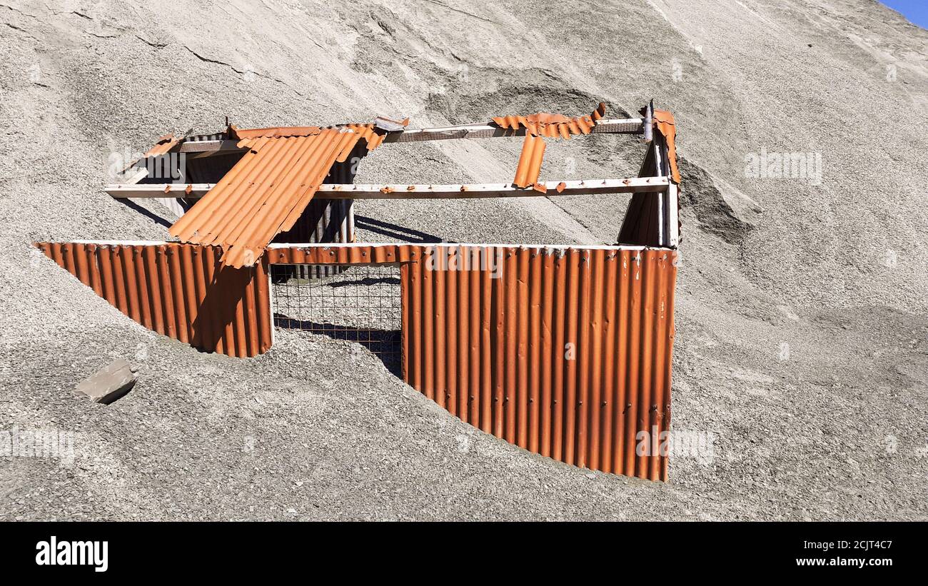 Quarried slate on Fleetwith Pike above Honister Pass in the Lake ...