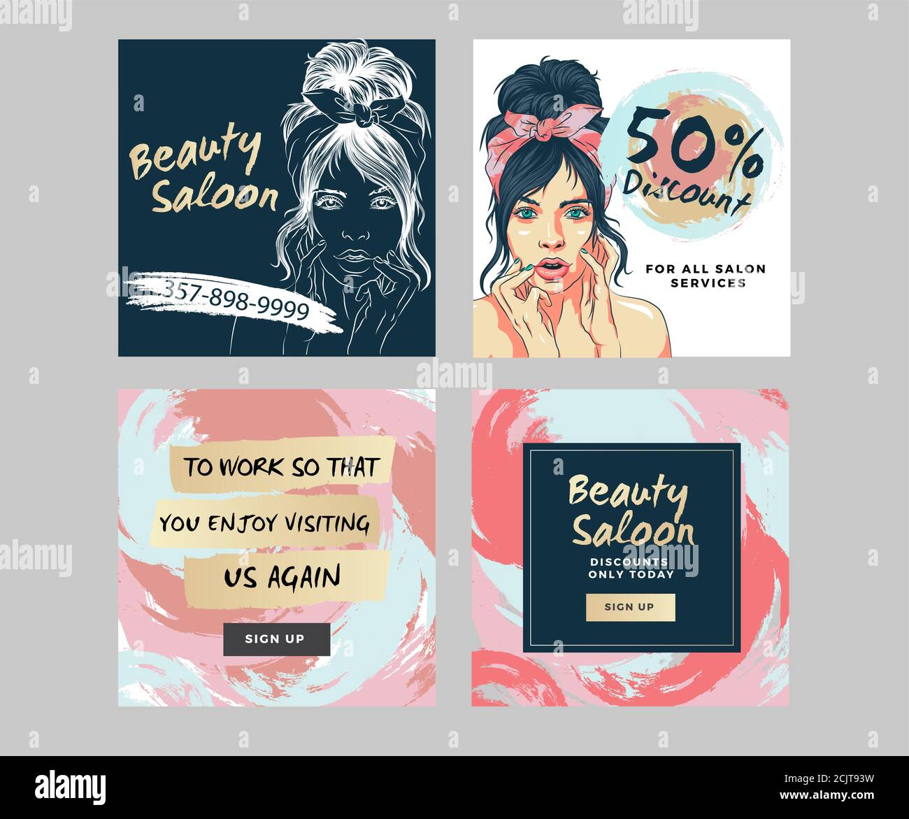 A large set of hand-drawn patterns for design cards, flyers, poster ...