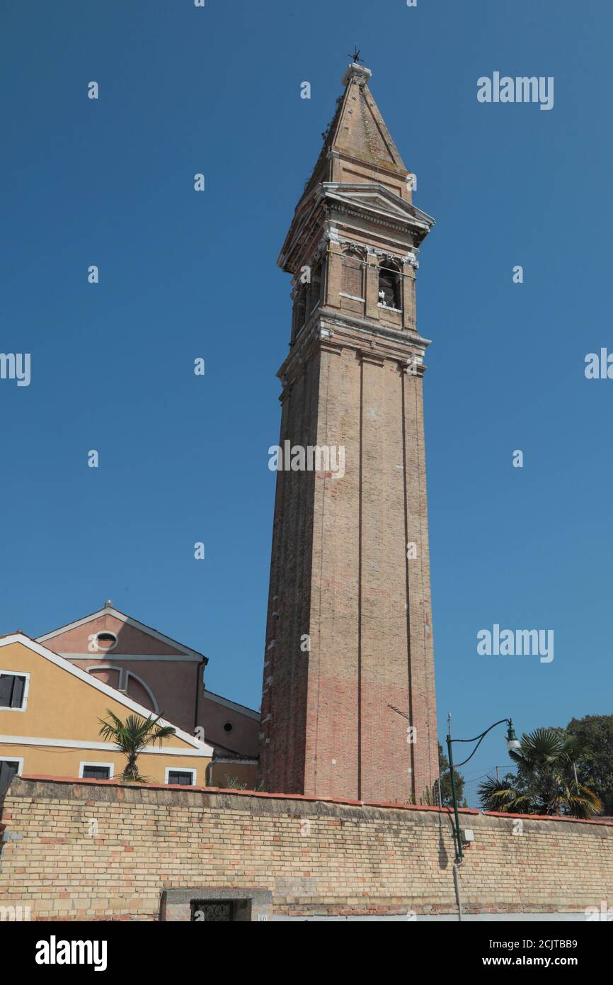 Burano bell tower colorful island hi-res stock photography and images ...