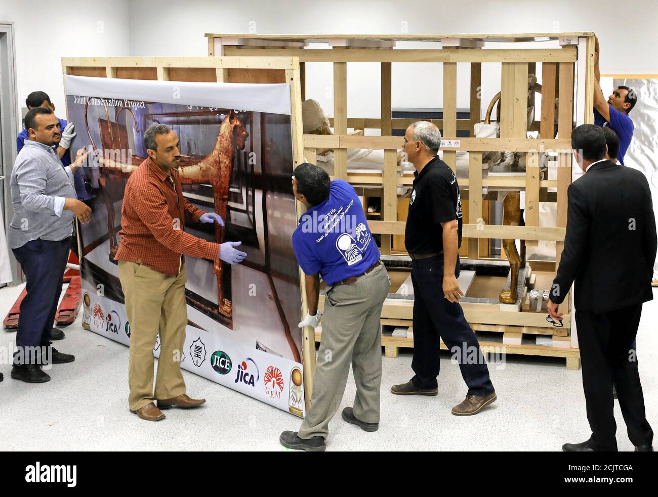 Egypt museum giza laboratory hi-res stock photography and images - Alamy