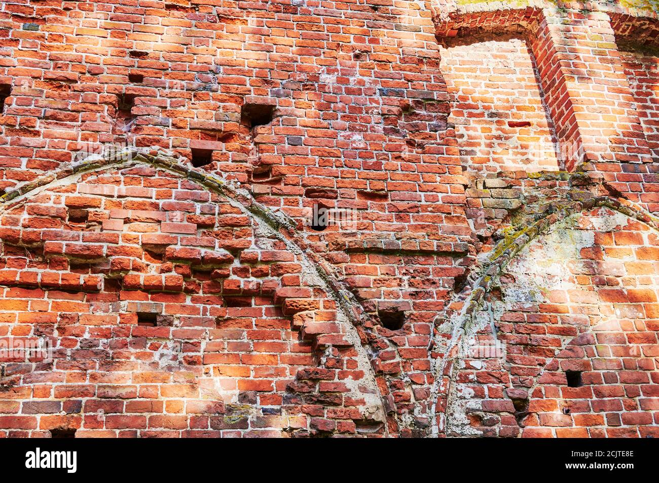 Medieval ruined monastery in a public park in Greifswald, Germany Stock ...