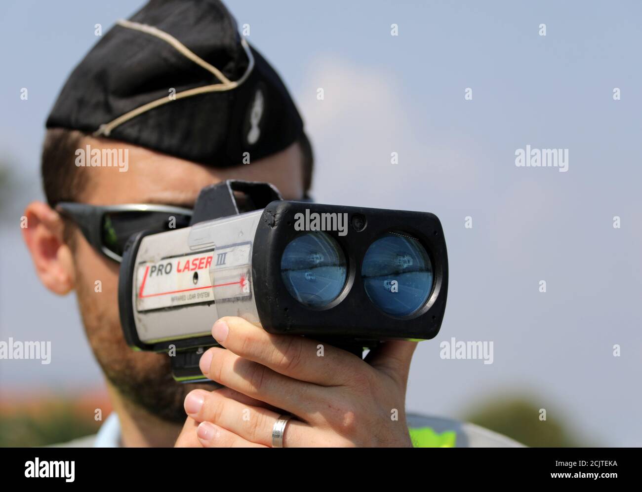 Gendarme speed gun hi-res stock photography and images - Alamy