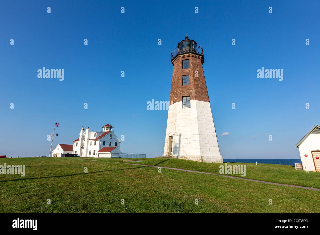 Point Judith Light, Narragansett, Rhode Island, USA Stock Photo - Alamy