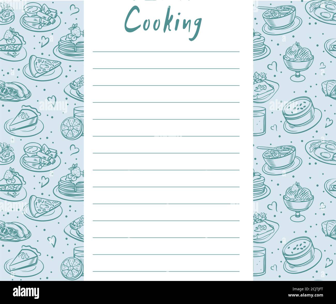 Design of recipes book. Hand drawn doodles objects food and utensils ...