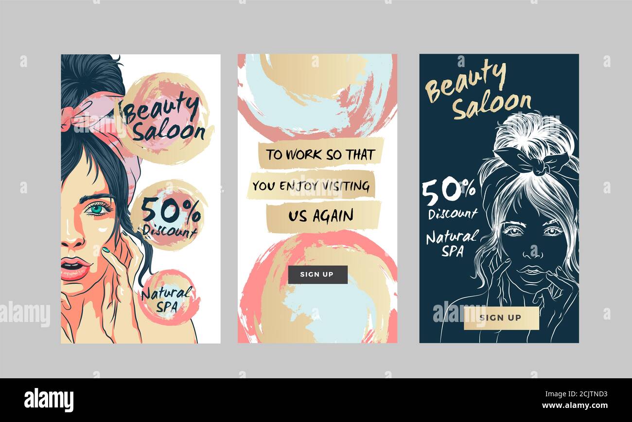 A large set of hand-drawn patterns for design cards, flyers, poster ...