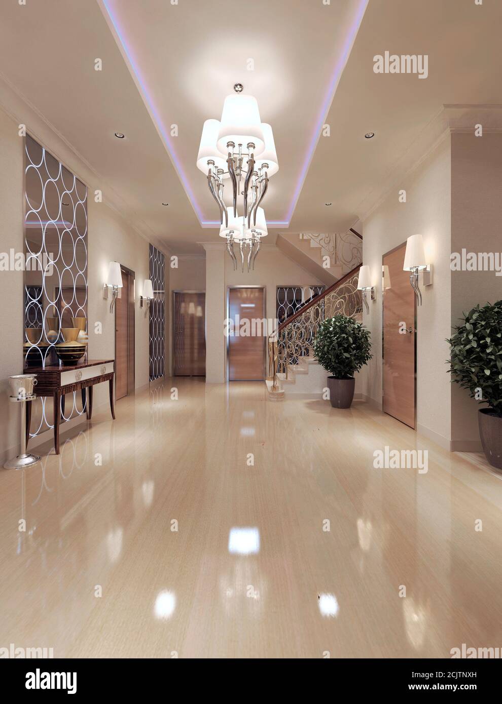 Neoclassical hallway hi-res stock photography and images - Alamy