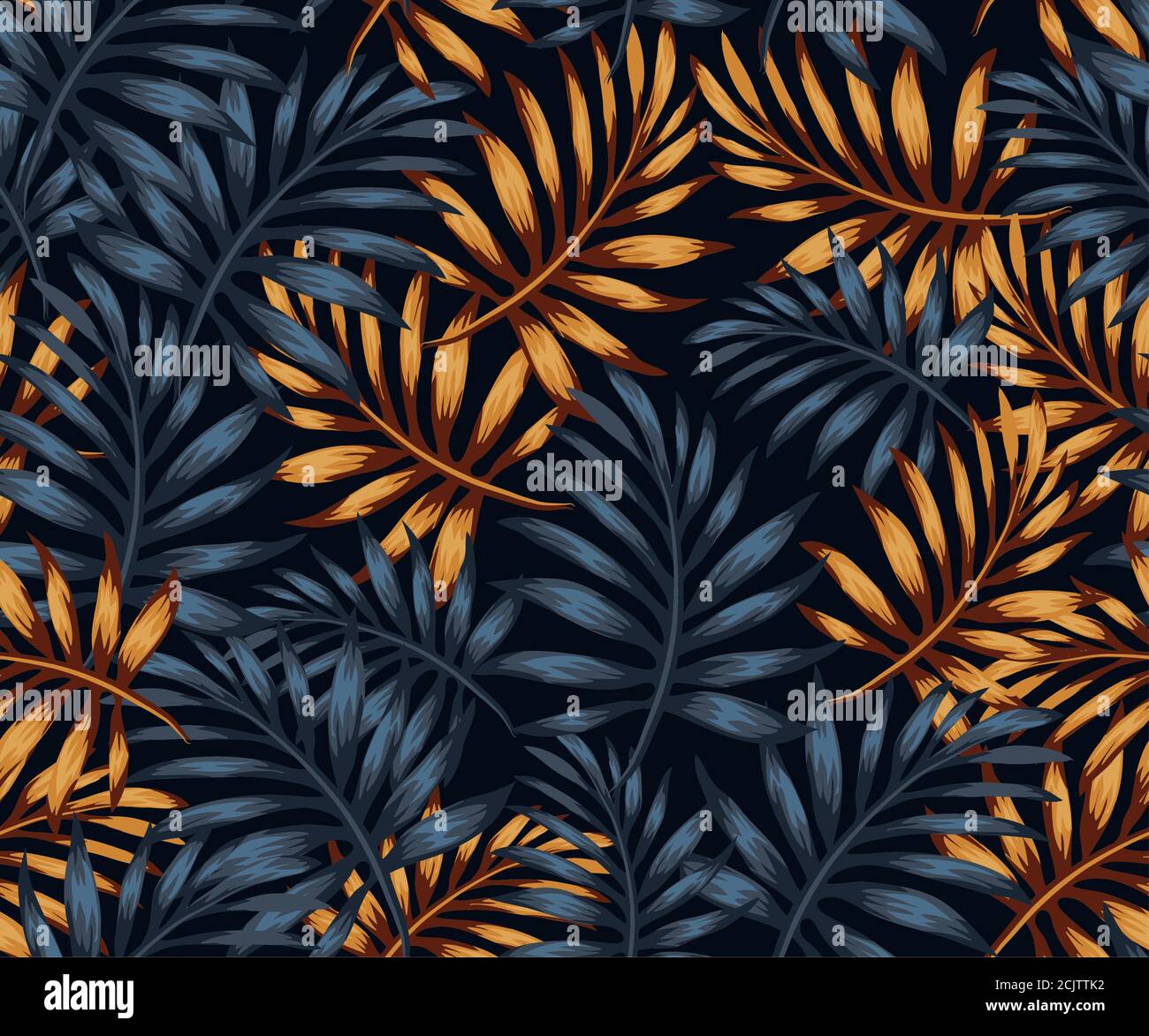 golden dark pattern with flowers and golden leaves, luxurious decor ...