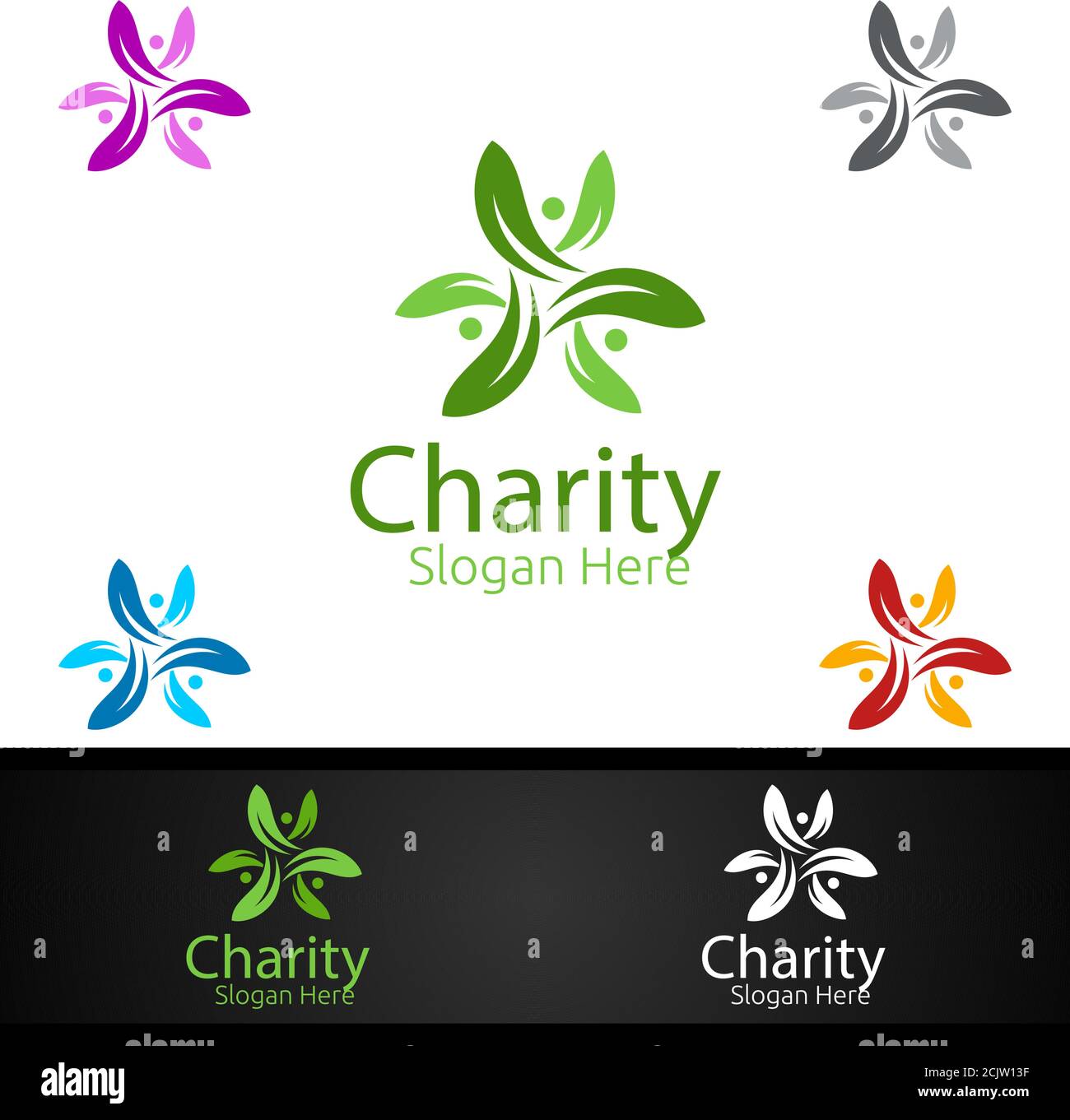 Helping Hand Charity Foundation Creative Logo for Voluntary Church or ...