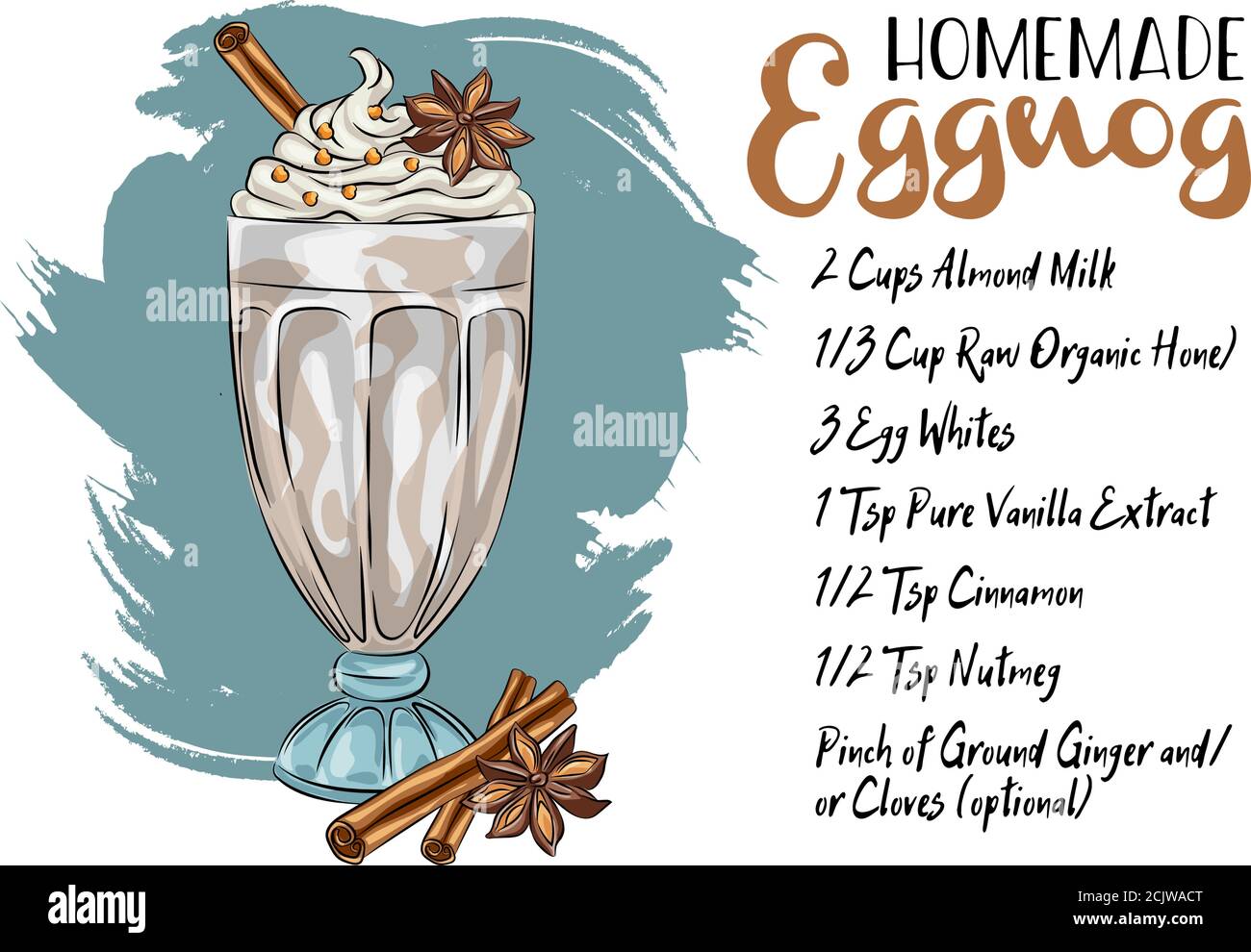 How to Make Eggnog - Pictorial recipe for the winter holidays cocktail ...