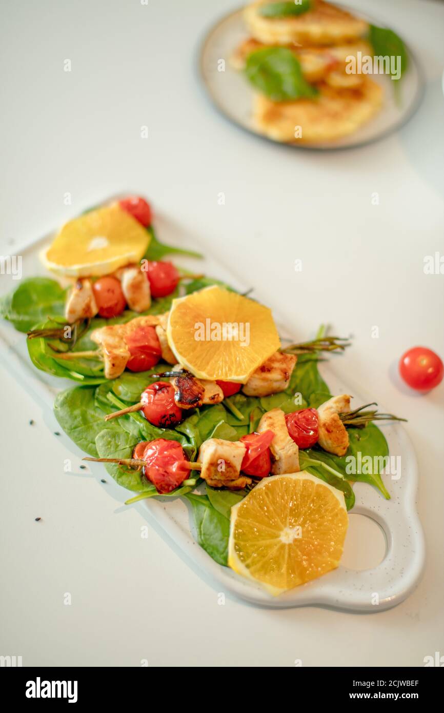 do not miss mouth watering dish from the restaurant Stock Photo - Alamy