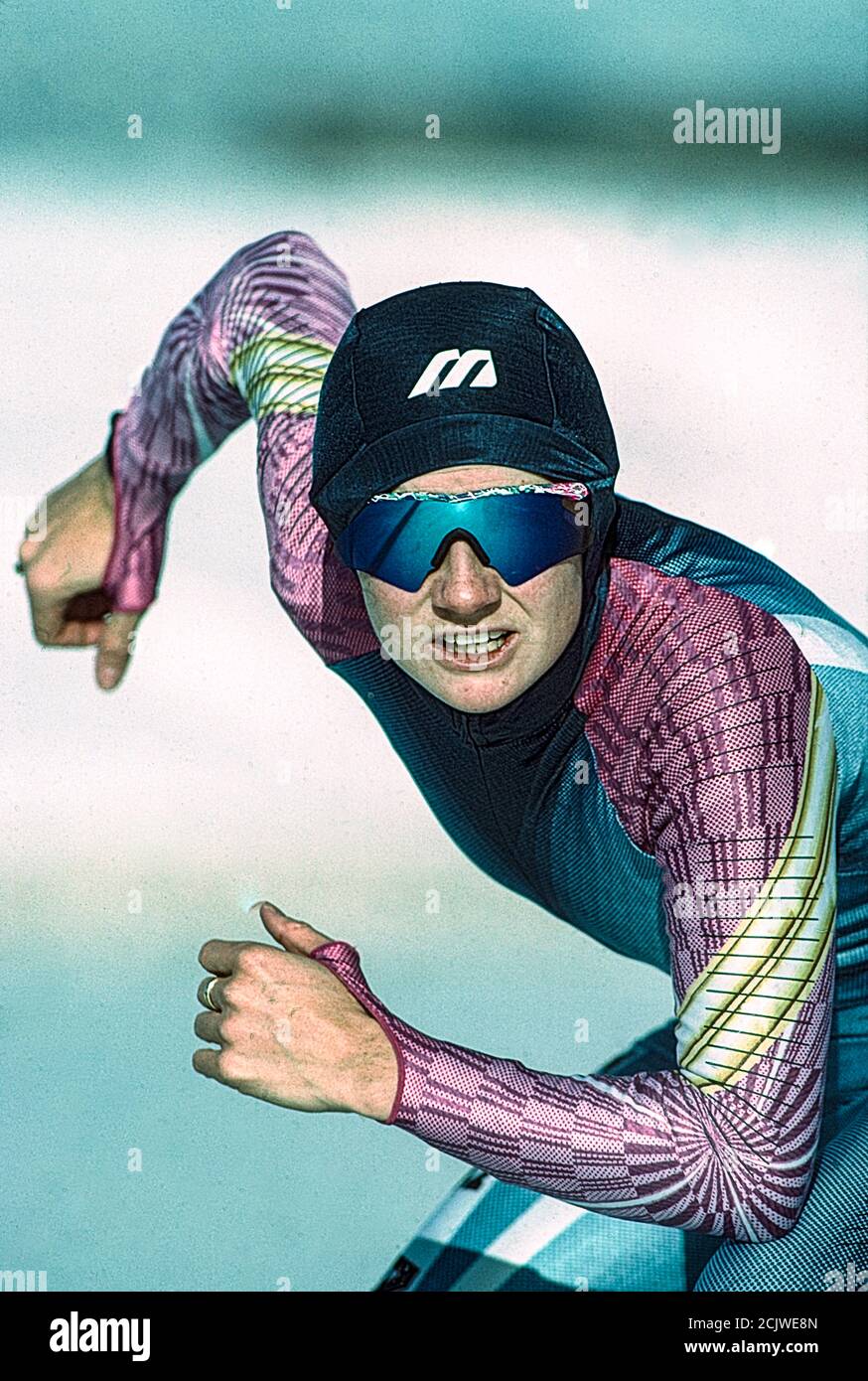 Bonnie Blair (USA) at the 1993 US National Championship Stock Photo - Alamy