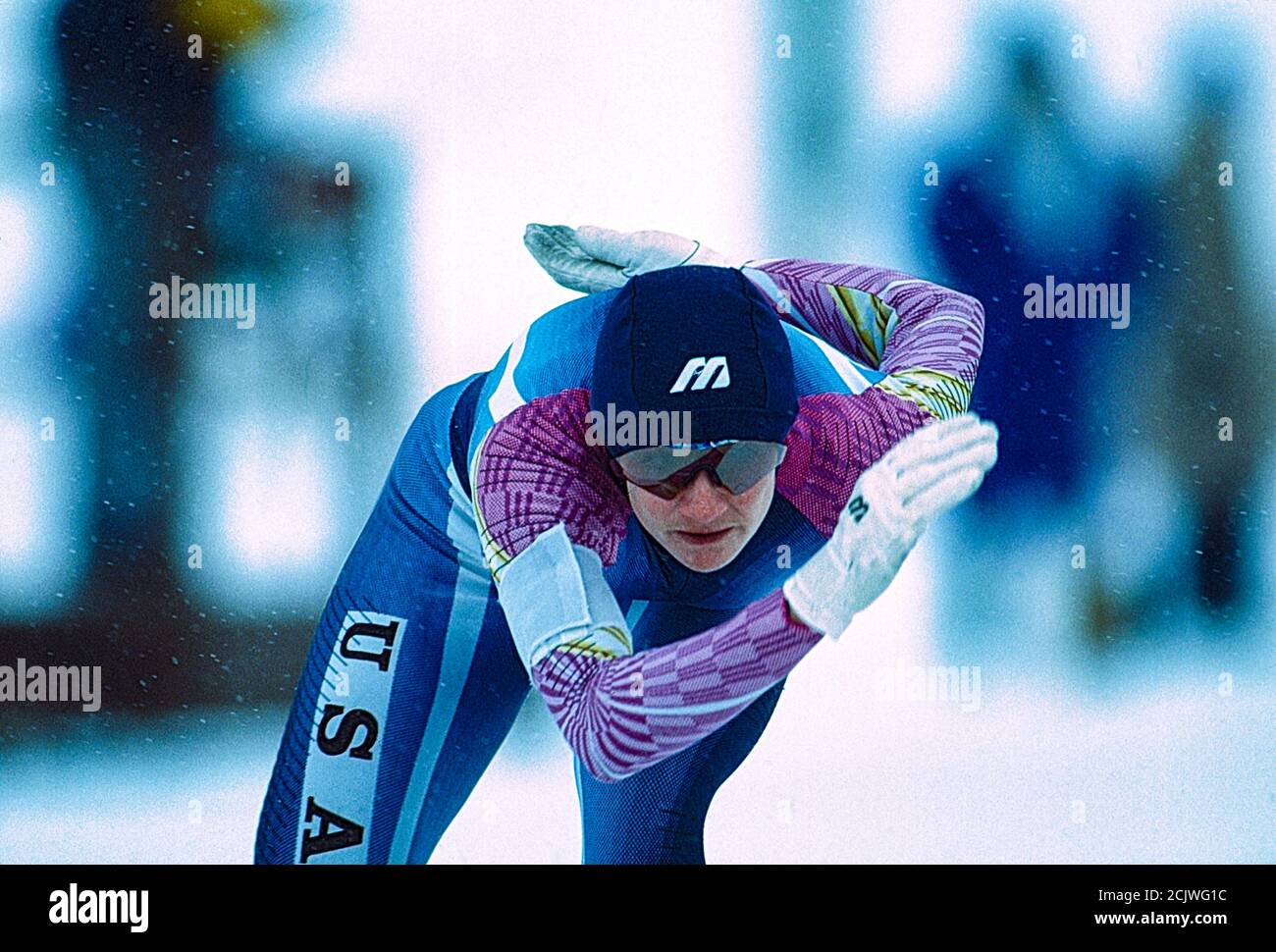 Bonnie Blair (USA) at the 1993 US National Championship Stock Photo - Alamy
