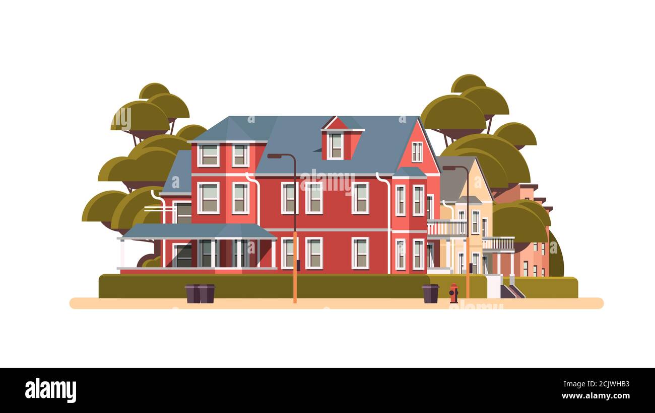 modern town house exterior urban building facade horizontal isolated ...